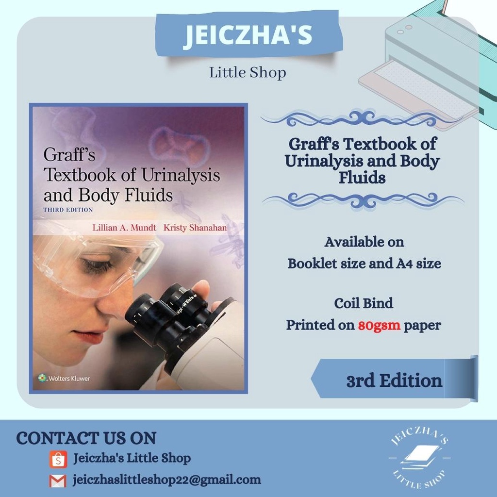 Graff's Textbook of Urinalysis and Body Fluids [3rd Edition] | Shopee ...