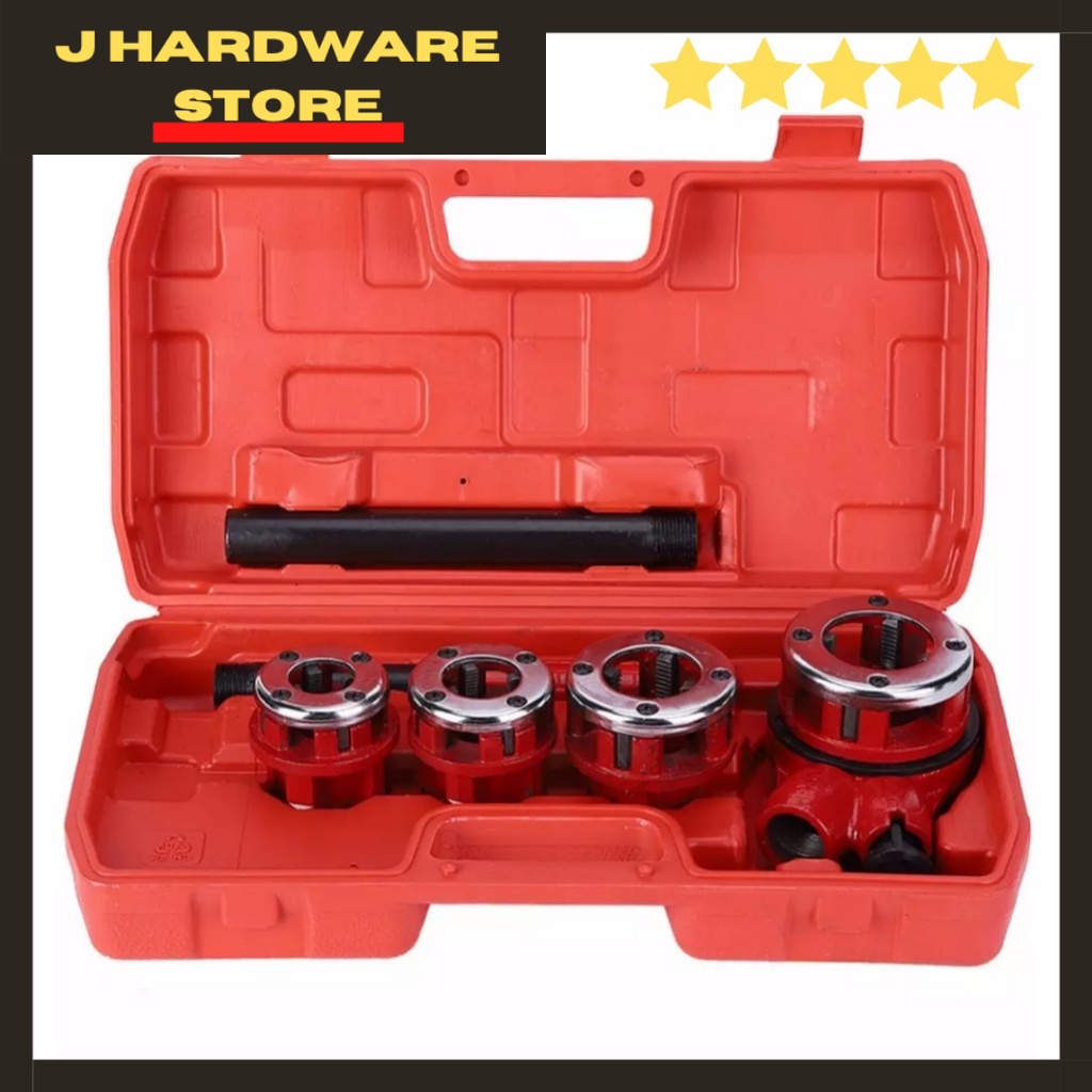 4pcs Dies Metal pipes Threader Kit 1/2" 3/4" 1" 1-1/4" threader plumber ...