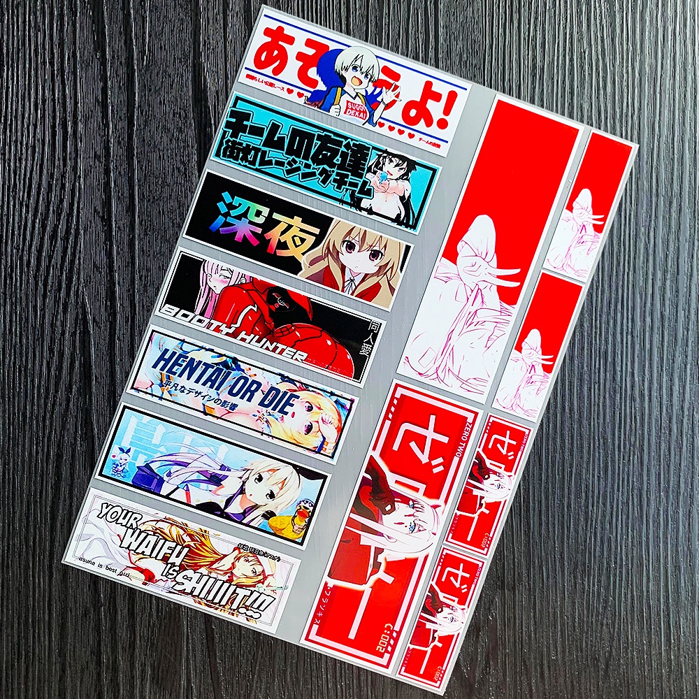 Japanese Style Loli Beauty Sticker Jdm Car Reflective Modified Decal ...