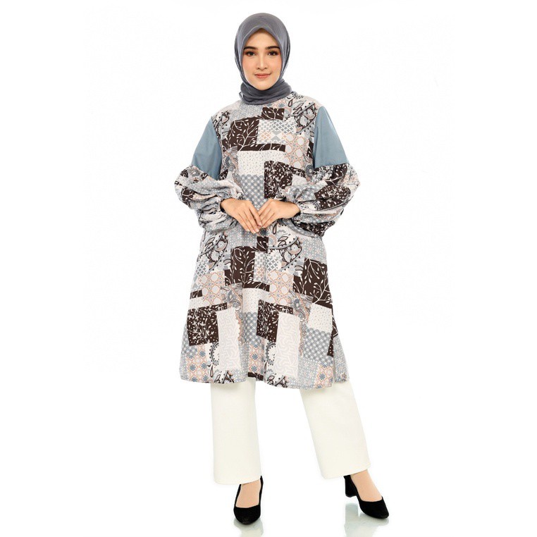My Daily Hijab Queen Tunic Blue | Shopee Philippines