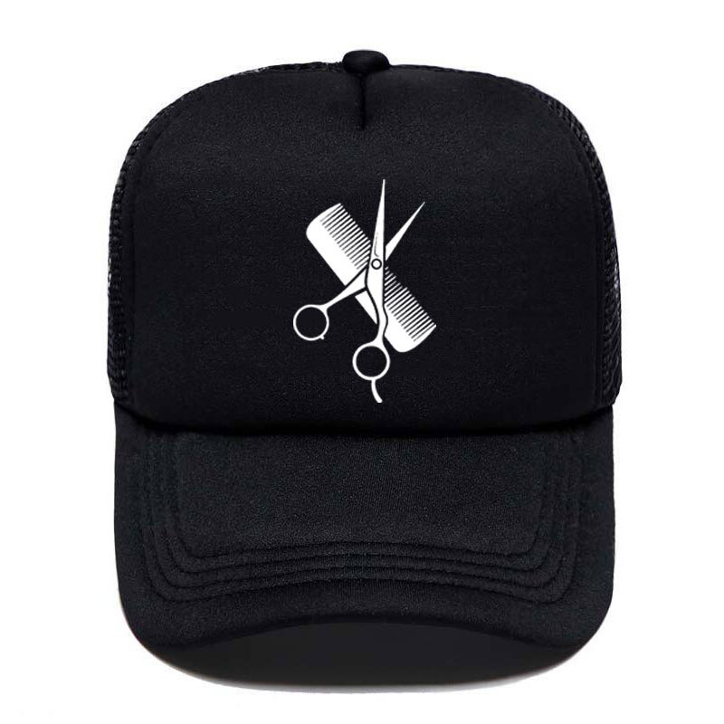 2022 Hairdresser Stylist Scissors Comb Baseball Cap Parentchild Hats ...