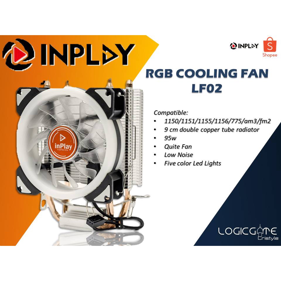 Inplay RGB Cooling fan LF02 | Shopee Philippines