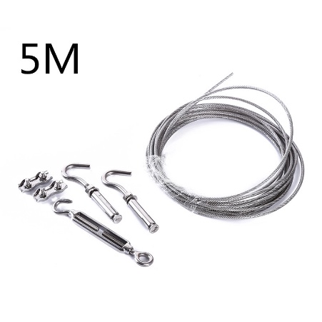 Portable Laundry Rope Stainless Steel Windproof clothesline Rope Wire ...