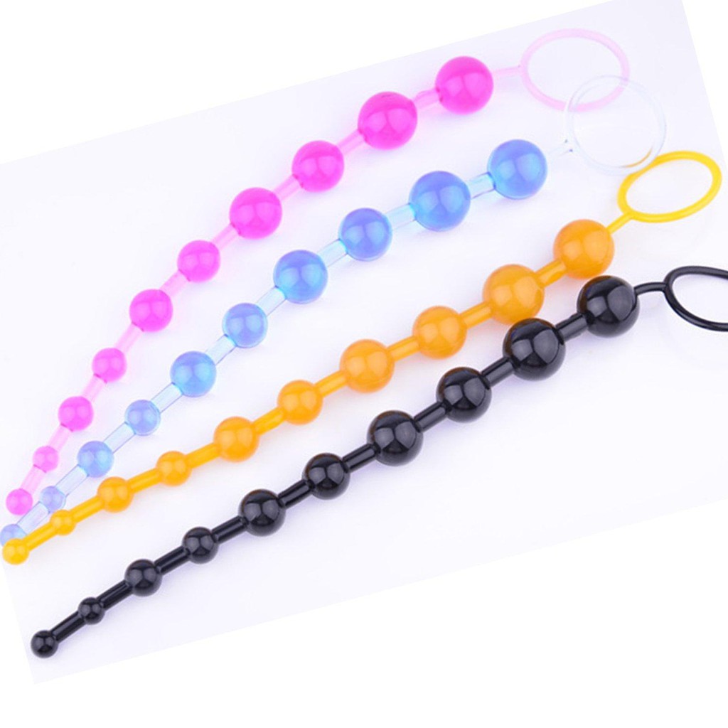 Anal Butt Plug Silicone Beads Stimulator Orgasm Sex Toy Shopee 7950