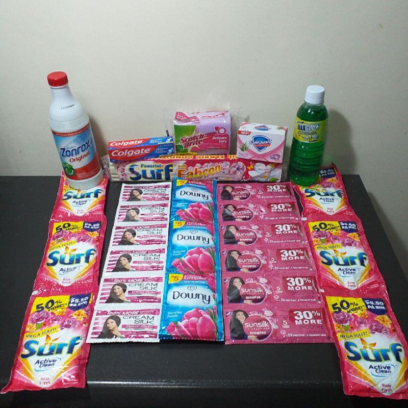 Grocery Package/Grocery Set ( Laundry & Bath Essentials ) | Shopee ...