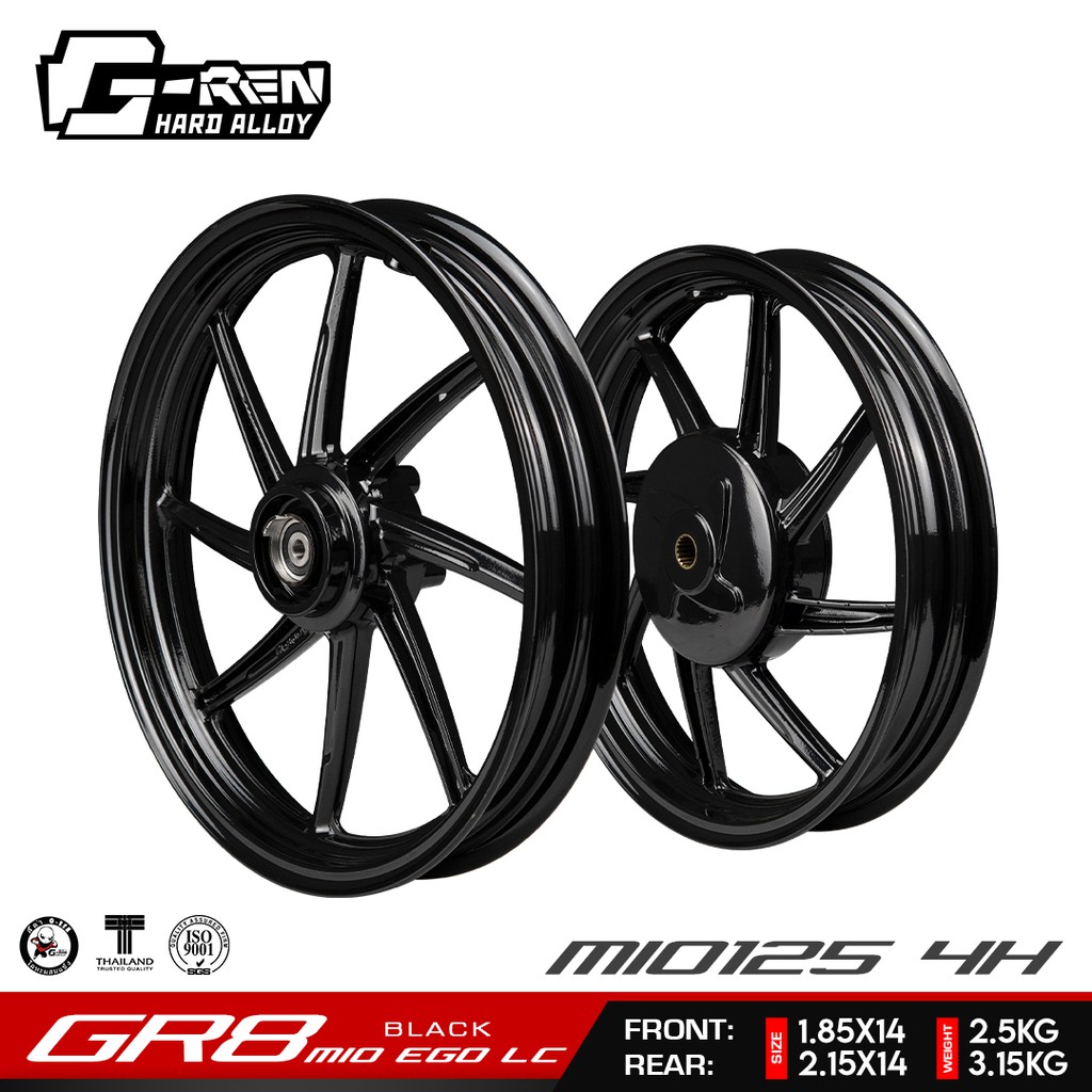 G-REN Mags Gr8 For Mio Mxi Mio 125 Ego Lc 4 Holes 1.85x2.15-14 | Shopee ...