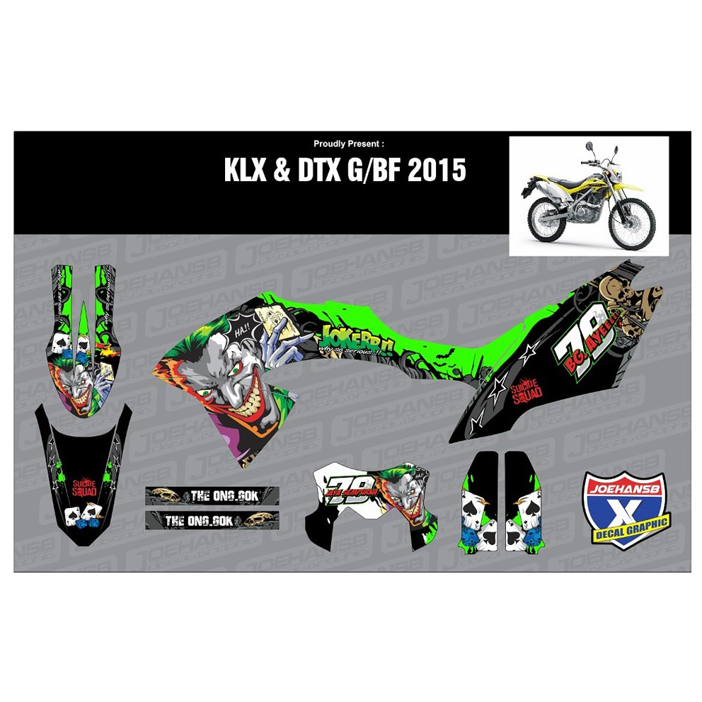 Sticker KLX BF 150 Dtracker Sticker Kawasaki KLX Full Body | Shopee ...