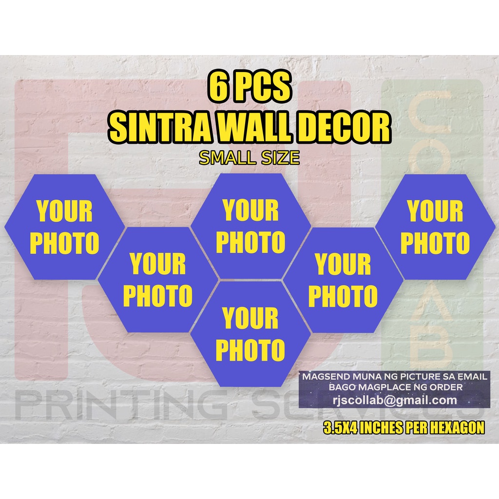 Personalized Hexagon Sintra Board Wall Decor (PLEASE READ PRODUCT ...