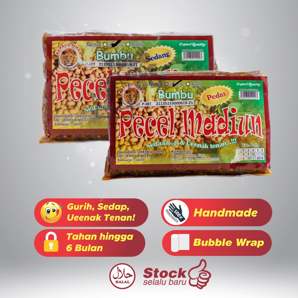 Pecel Madiun Seasoning With Lion Head Cap 200 gr | Shopee Philippines