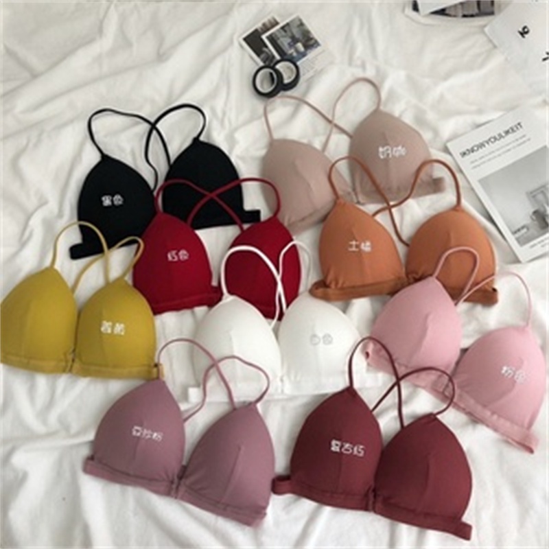 Cotton bra front botton Bra cross back sexy bra C025 | Shopee Philippines
