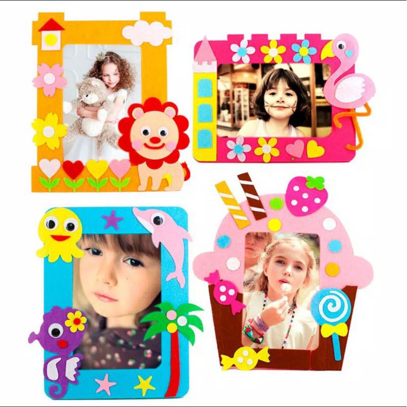 Diy Photo Frame Educational Toys Make Your Own Photo Frames | Shopee ...
