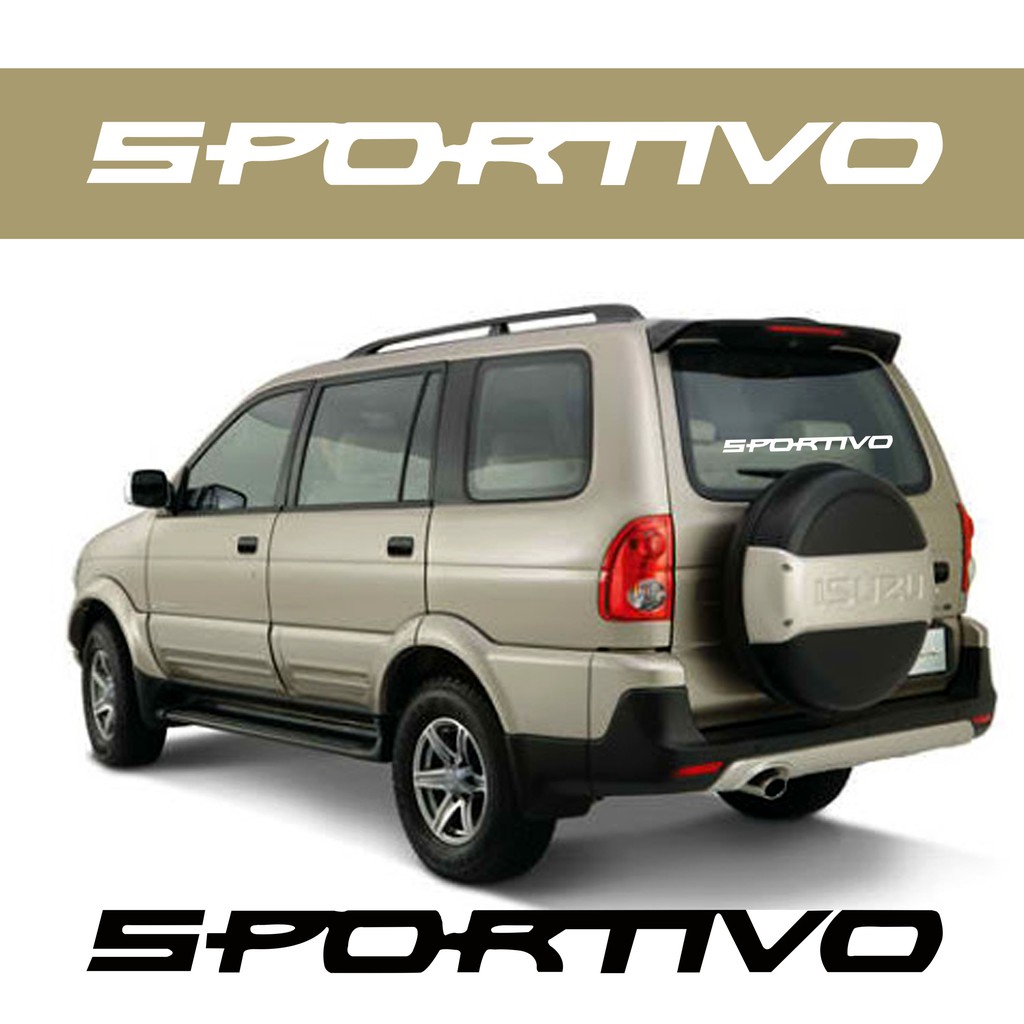 SPORTIVO Rear Vinyl Sticker (1PC) | Shopee Philippines