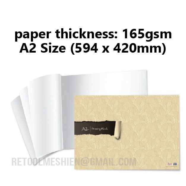 A2 165gsm Drawing Block Standard S1652 | Shopee Philippines