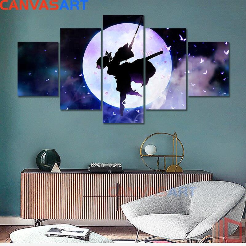 Raby Canvas Art 5 Piece HD Pictures Kimetsu No Yaiba Demon Slayer ...