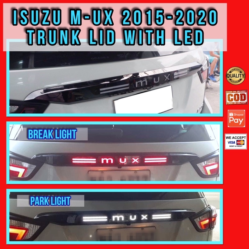 ISUZU MUX 2015-2020 TRUNK LID WITH LED | Shopee Philippines