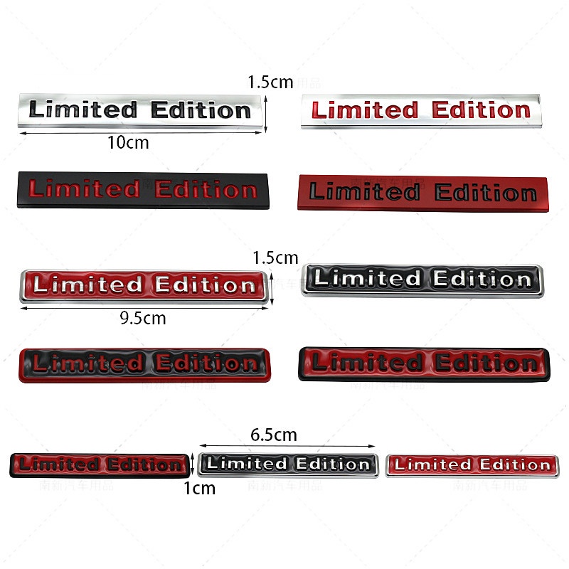 3D Limited Edition Letters Logo Metal Car Rear Truck Emblem Auto Badge ...