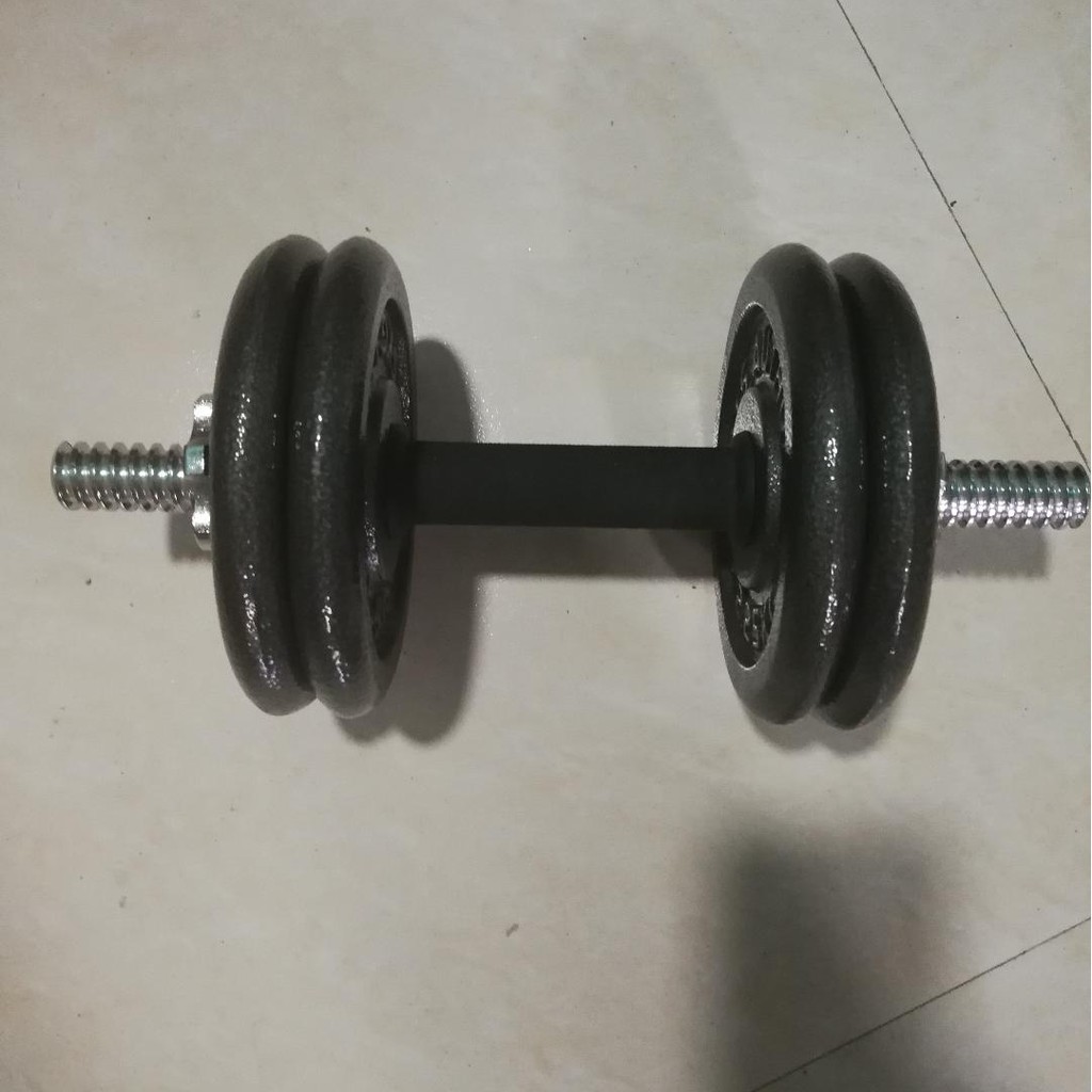 Dumbbell Barbell Set. ( Total 20Lbs ) 4pes x 5Lbs One Pes Short Bar ...