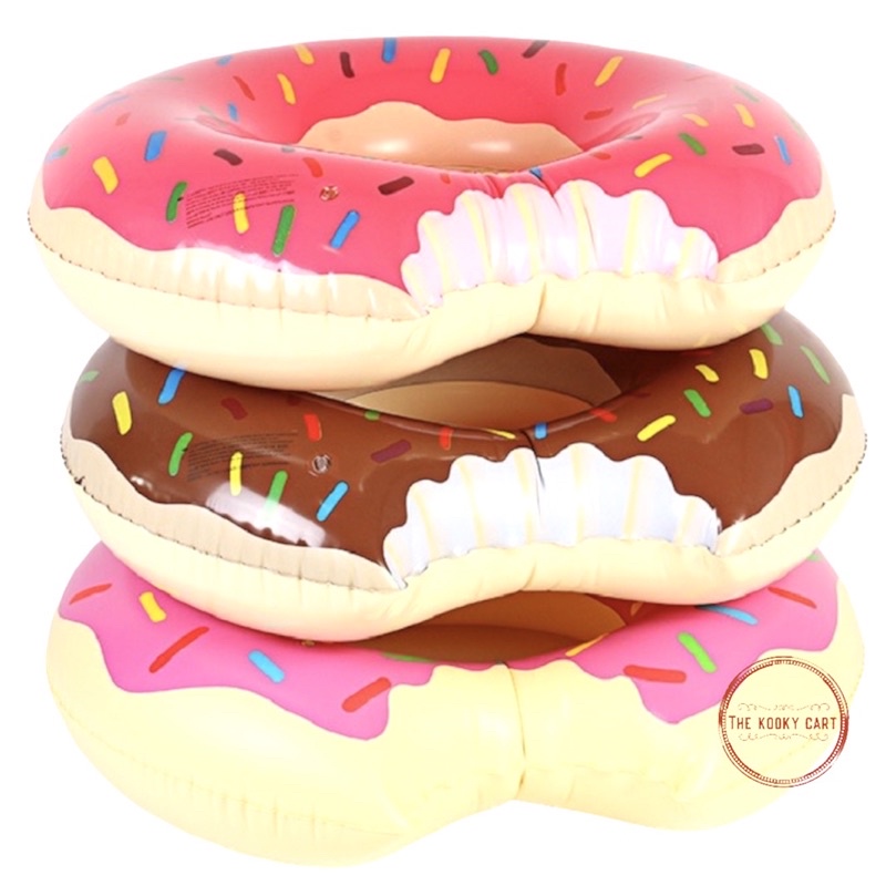 Donut Ring Floaters Doughnut Floater Inflatable Kids / Adult Swimming ...