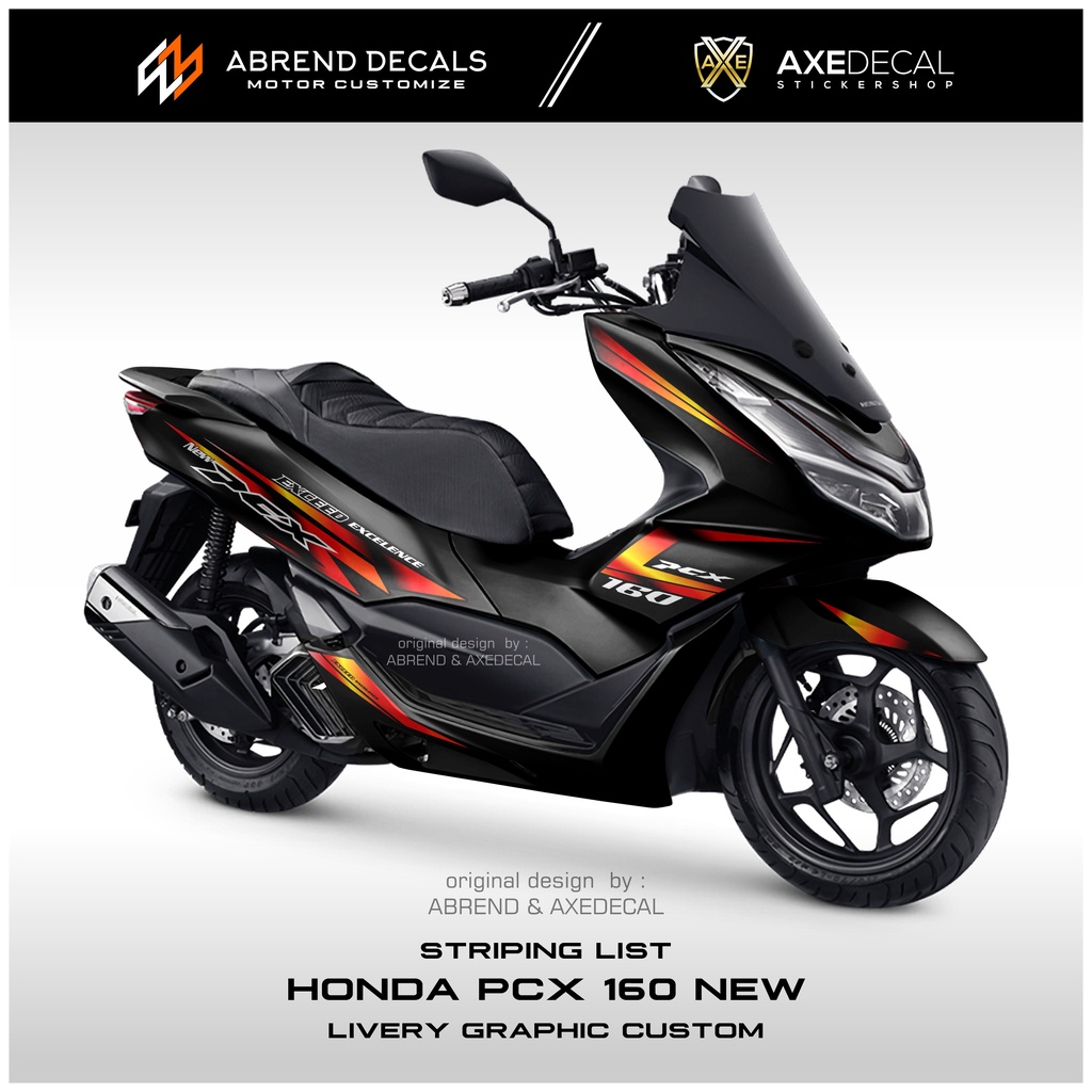 Striping List PCX 160 New Graphic Custom/New Honda PCX Motorcycle ...