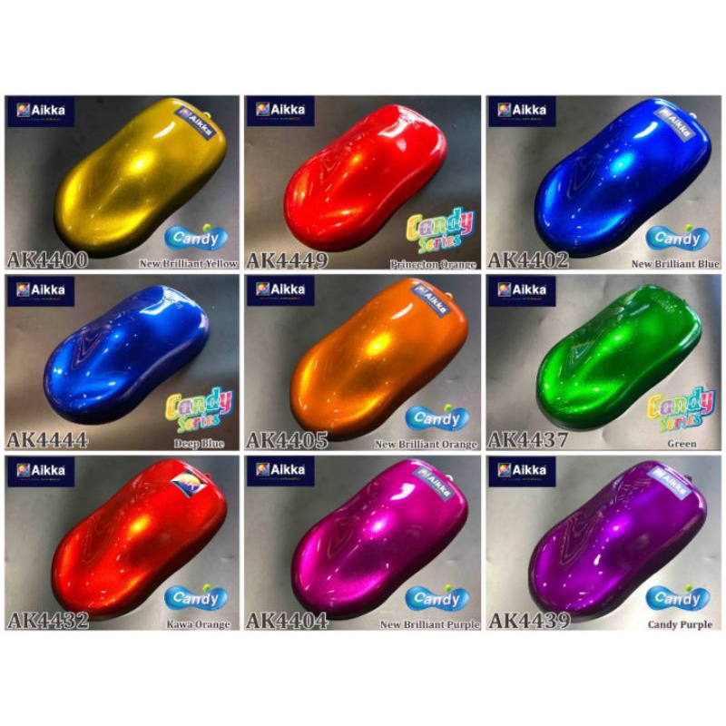 AIKKA CANDY SERIES BASECOAT ONLY 2K CAR PAINT sold by Red Octagon ...