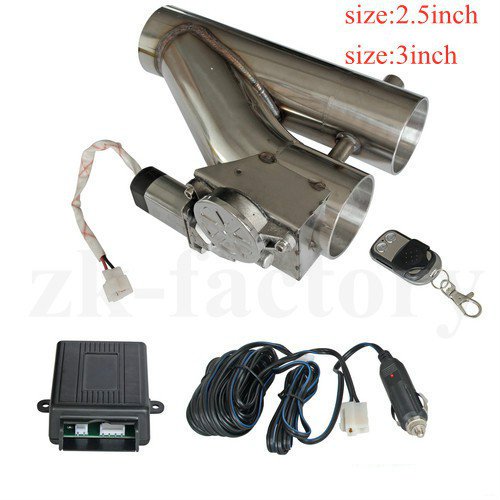 ZK Dual Valve Downpipe E-Cut Controller Remote Electric Exhaust Cutout ...
