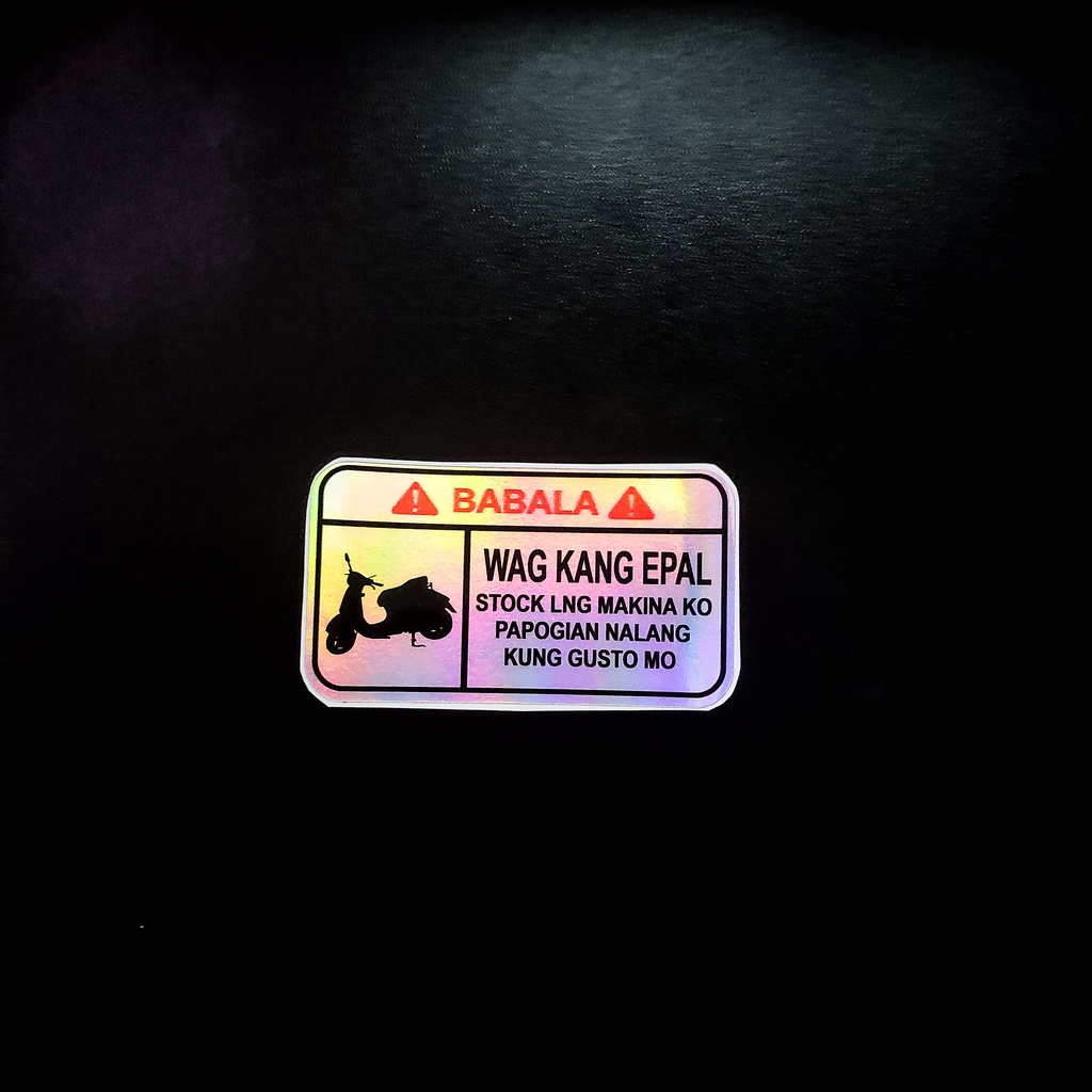 Hologram Motorcycle Car Sticker Helmet Visor Decals PART XII Babala ...