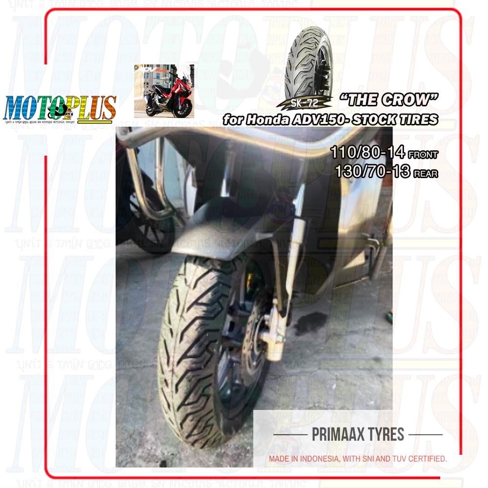 Yamaha Gravis Yamaha NMAX v1 v2 Honda ADV Tubeless Tires PAIR 2pcs ...