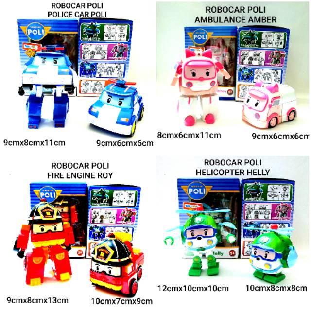 Robocar POLI ROBOT Toys - ROBOCAR Cars That Can Change Shapes - SNI ...