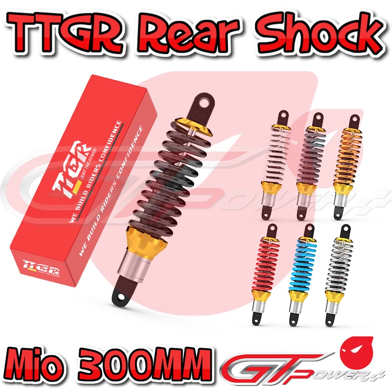 ⭐️Ready Stock⭐️TTGR Rear Shock Mio 300MM Exclusive For Mio / Mio125 / Mio M3 / Mio Soul / Beat ...