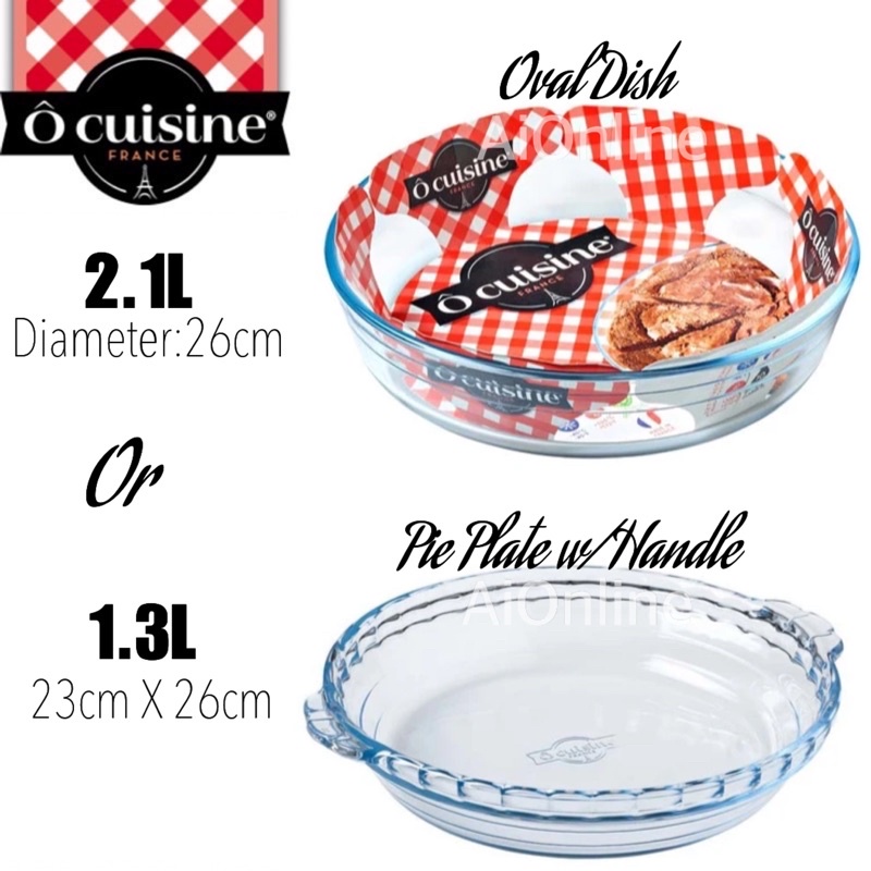 Buy 1 Take 1 O Cuisine Borosilicate Glass Round Cake Dish or Pie Plate ...
