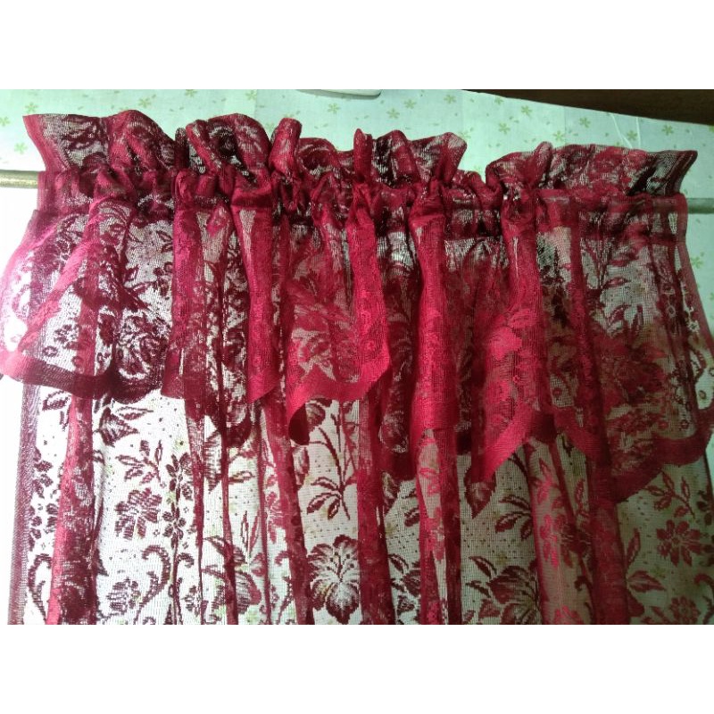 Lace Curtain (Door & Window Curtain) (Half curtain 60 x 36)(Standard 60 ...