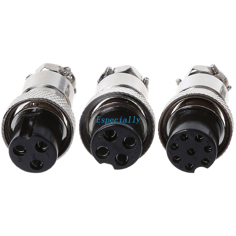ESP GX16 3/4/8 Pin Female Circular Butting Aviation Socket Plug Wire ...