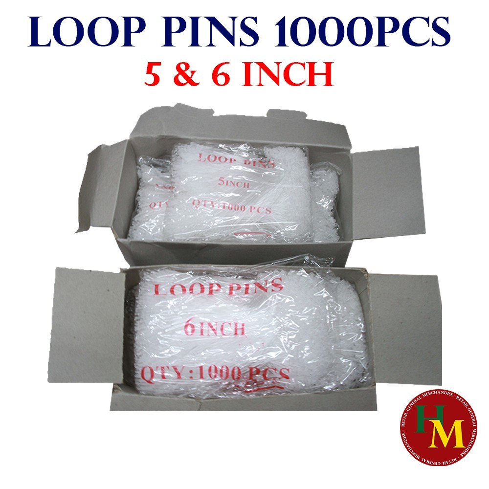 Loop Pins / Loop Locks / String Pins - White / Translucent ( Per 1000 Pcs) | Shopee Philippines