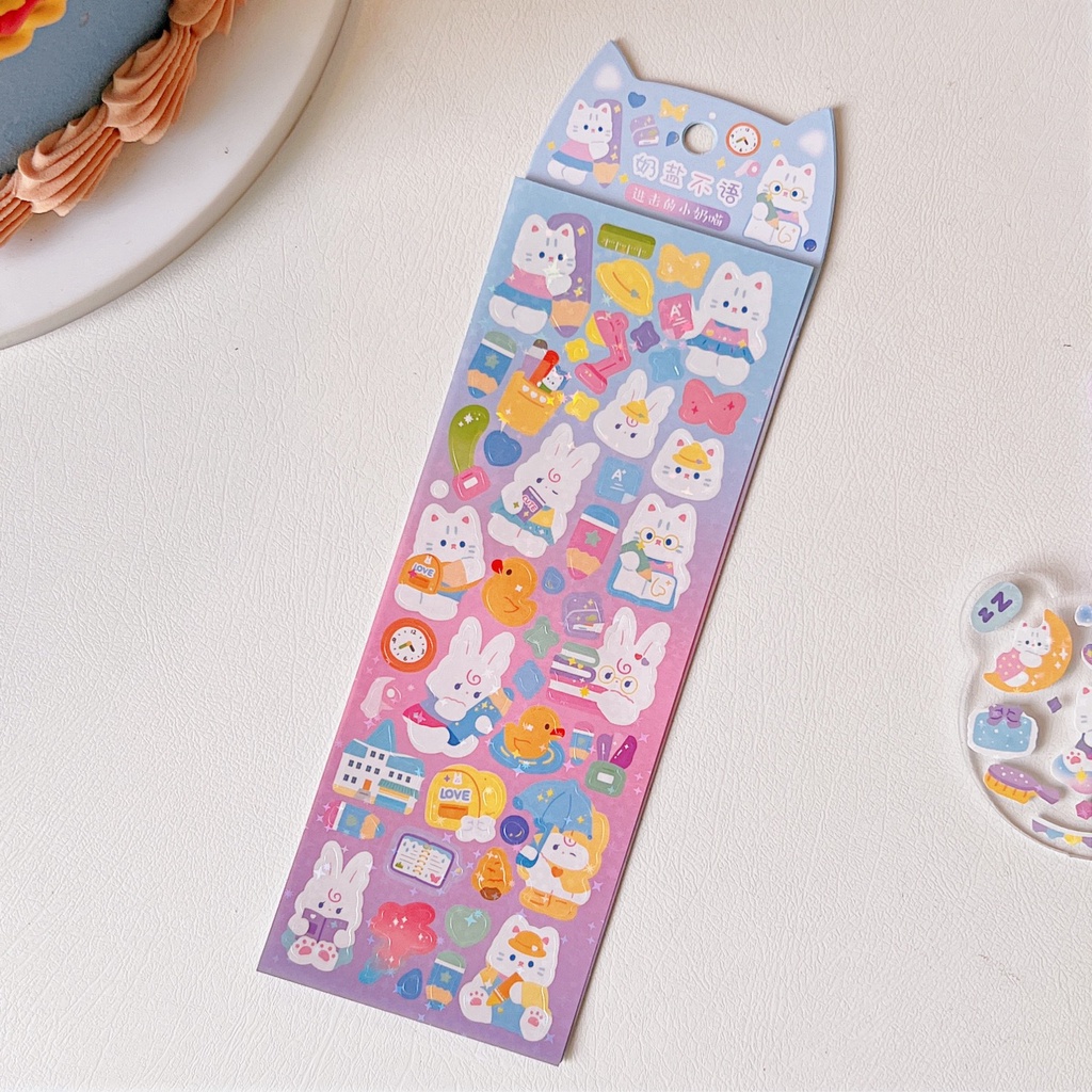 Photocard Stickers Steve Cute Shiny Decoration Material Sticker ...