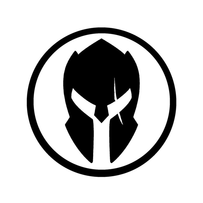 Spartan Helmet Sticker with scratch Armor Sparta Unique Cute Sticker ...