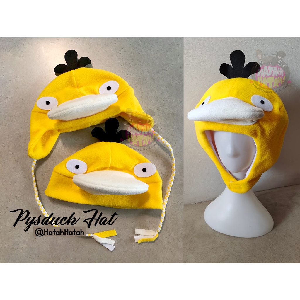 [Hatah Hatah] Psyduck Pokemon Hat Handmade | Shopee Philippines