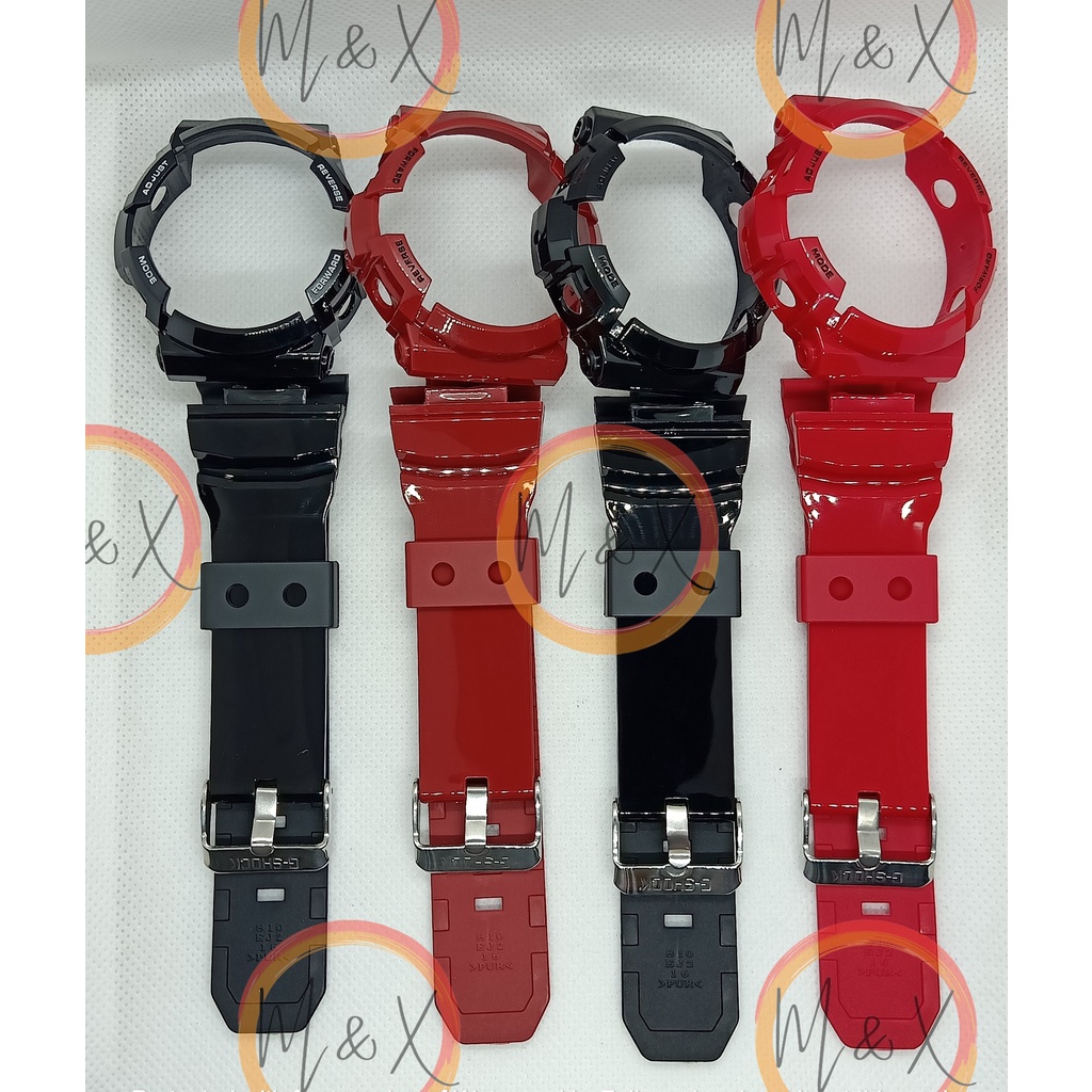 Strap and Bezel Replacement for G Shock GA-200/GA-201/GAS-100 (GLOSSY ...