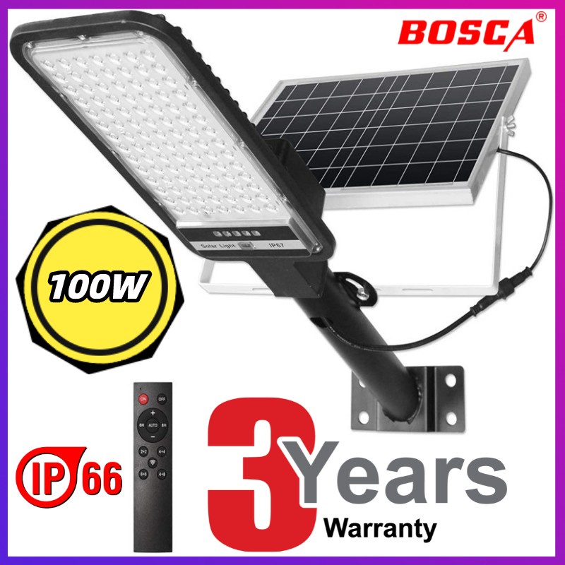 BOSCA 100w 200w 300w 400w 2 Year Warranty Outdoor Solar Street Led ...