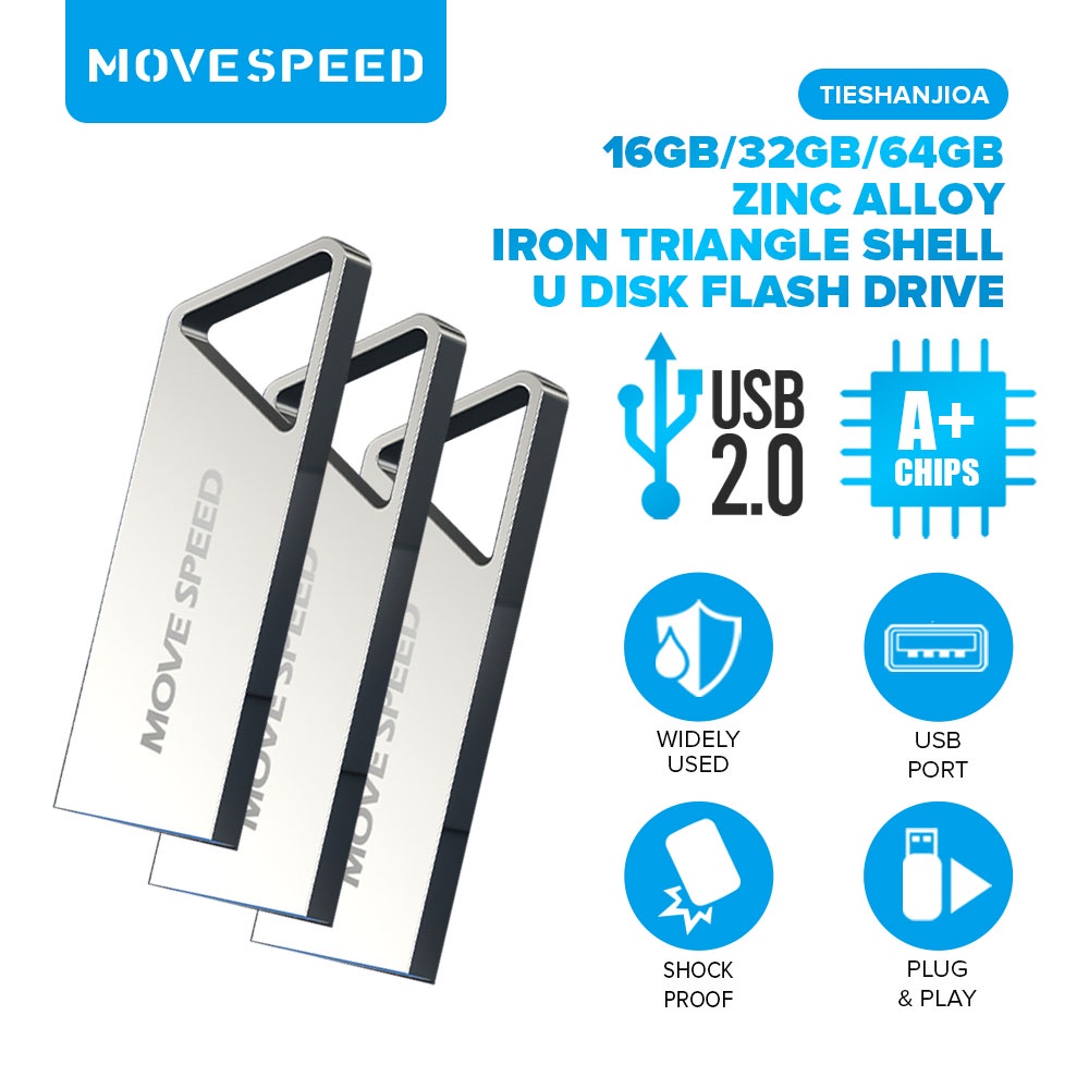 Move Speed Micro USB Flash Drive 64GB 32GB Waterproof High Speed Zinc ...