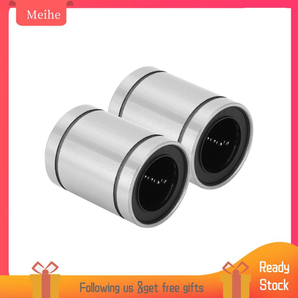 Meihe 2Pcs Linear Motion Bearings Flange Extended Fast Rotating Bearing ...