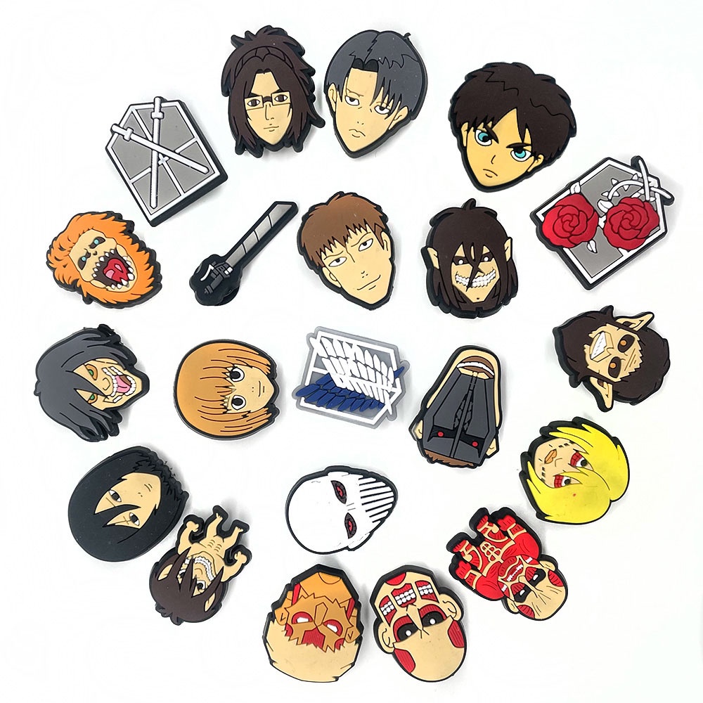 Japanese Anime Jibitz croc Attack on Titan Shoe Charms Lion Jibits ...