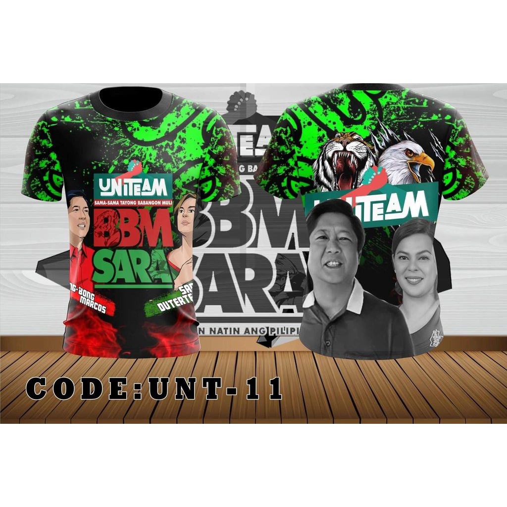 BBM SARA Shirt 2022 Uniteam for President Election Candidate 3D T-shirt ...