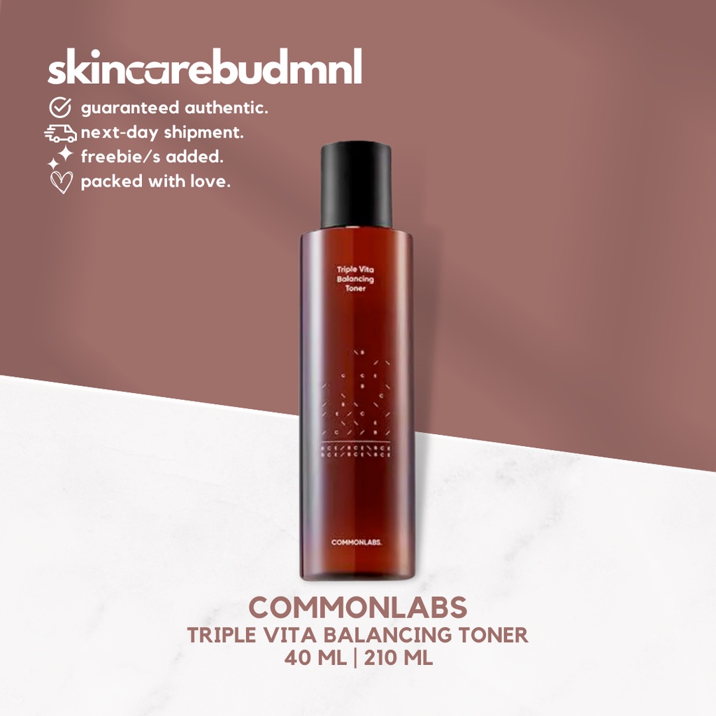 Commonlabs Triple Vita Balancing Toner 210 ml | 40 ml by skincarebudmnl | Shopee Philippines