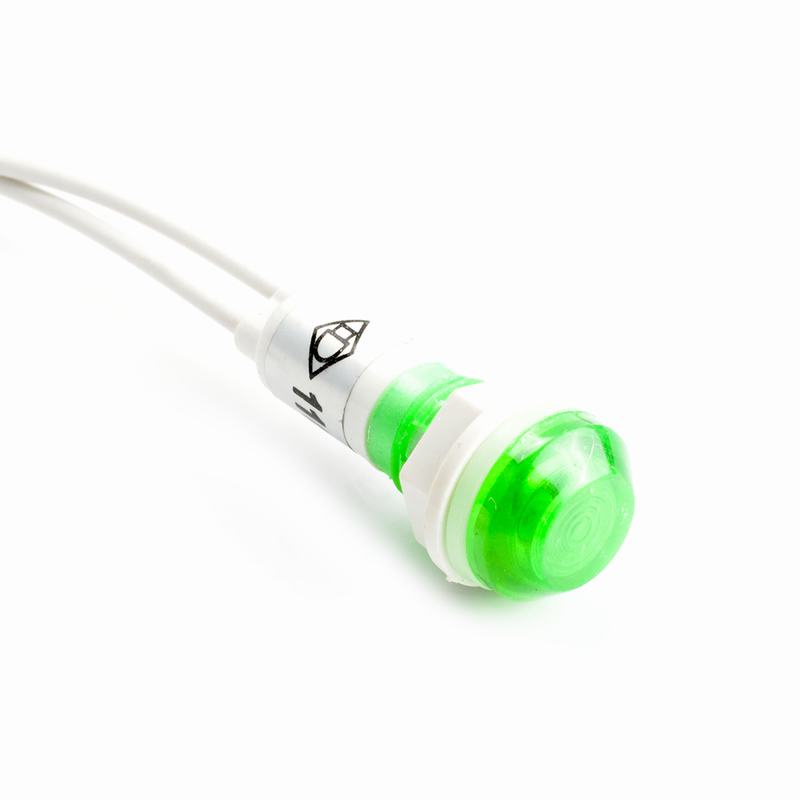 Ready stock* 1pcs, AC Amp Green Bulb Indicator Pilot Light 110V With ...