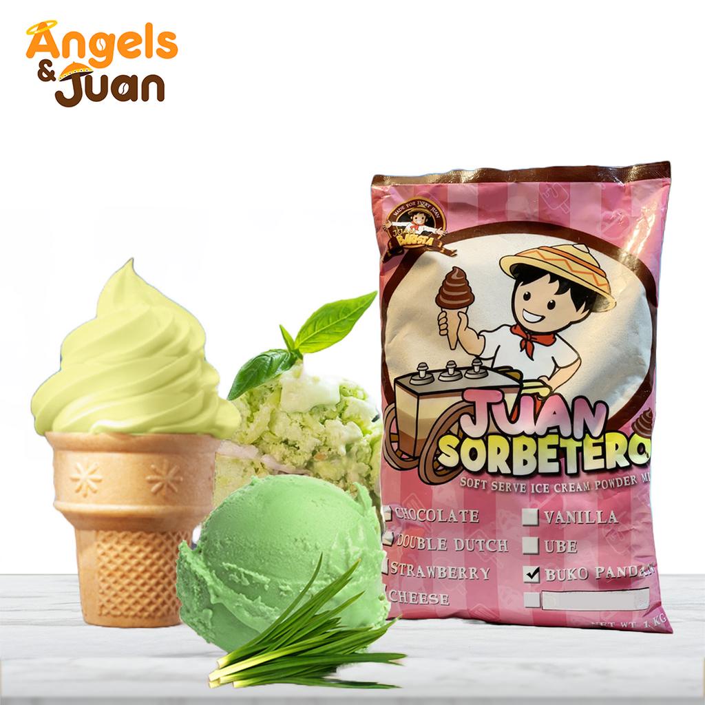 Juan Sorbetero Buko Pandan Soft Serve Ice Cream Powder Mix for Ice ...