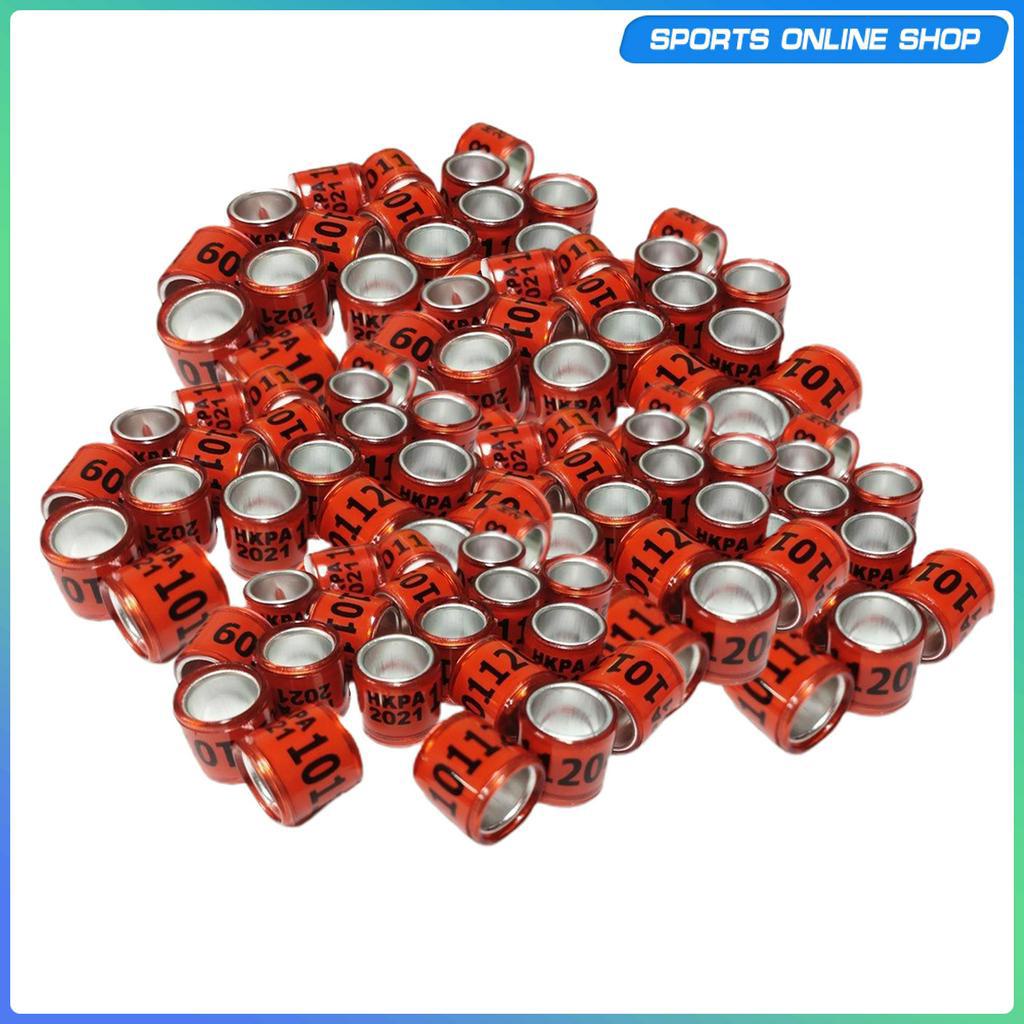 100Pcs Aluminium Pigeon Tags, Identify Dove Bands, Pigeon Leg Rings ...