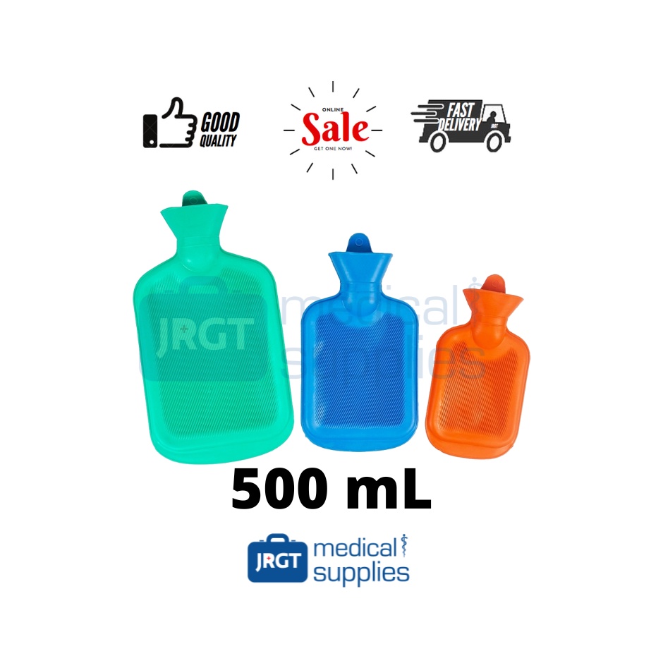 Hot & Cold Compress Bag for Pain Relief, Orange/Green/Blue, 500ml 1L 2L (Rubber) | Shopee ...