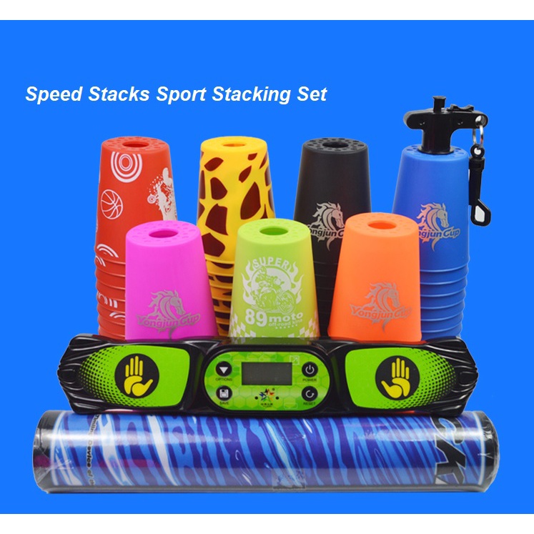 Speed Stacks Sport Stacking Set (Cups + Quick release stem + Mat + Timer) | Shopee Philippines