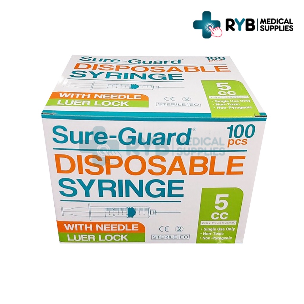 Disposable Syringe 100pcs per box Sure-Guard, Prime, Indoplas (SOLD PER ...