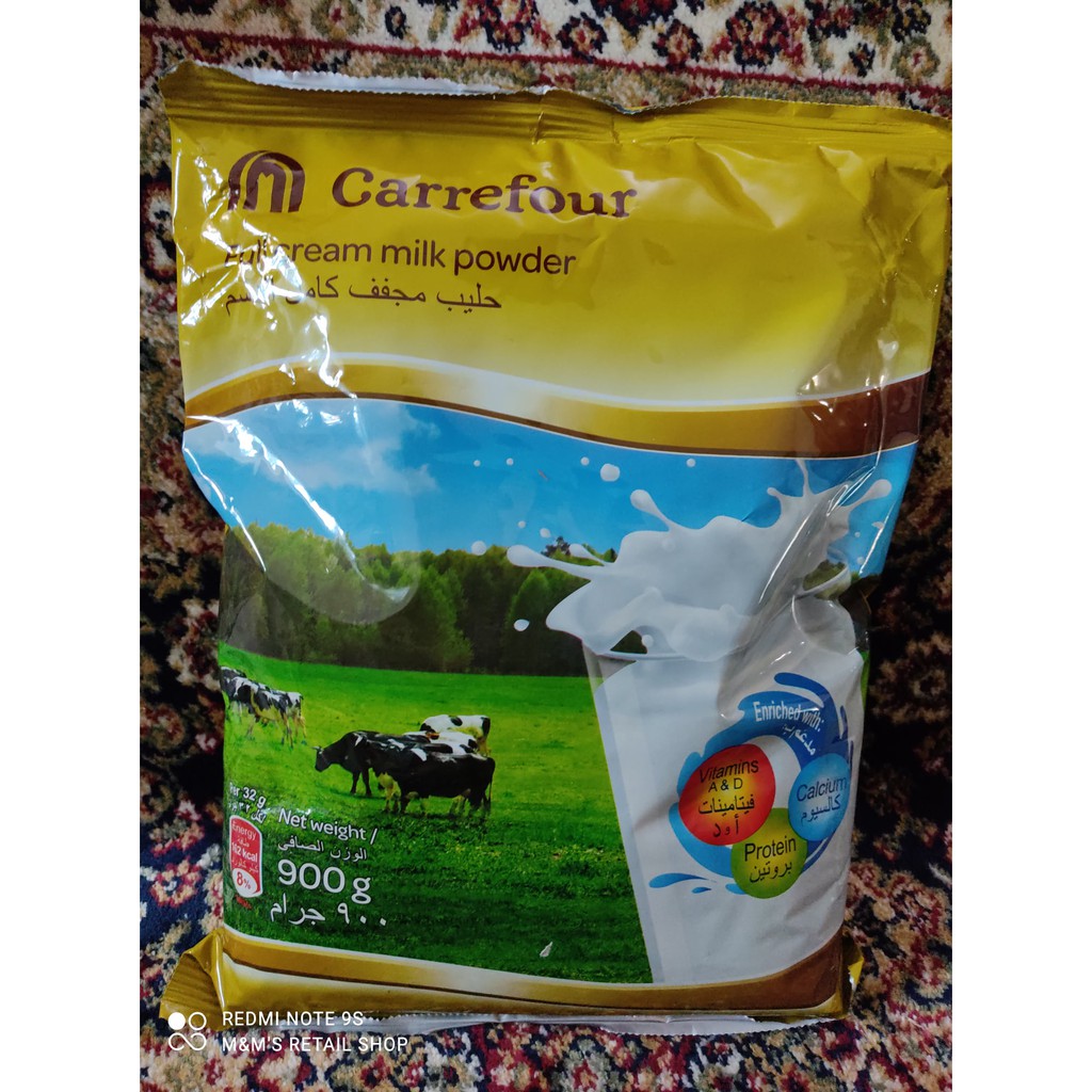 CARREFOUR Full Cream Milk Powder 900g | Shopee Philippines